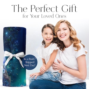 Magical Dragon Fairy Blanket With Vintage Art Theme | Colorful Druid ...