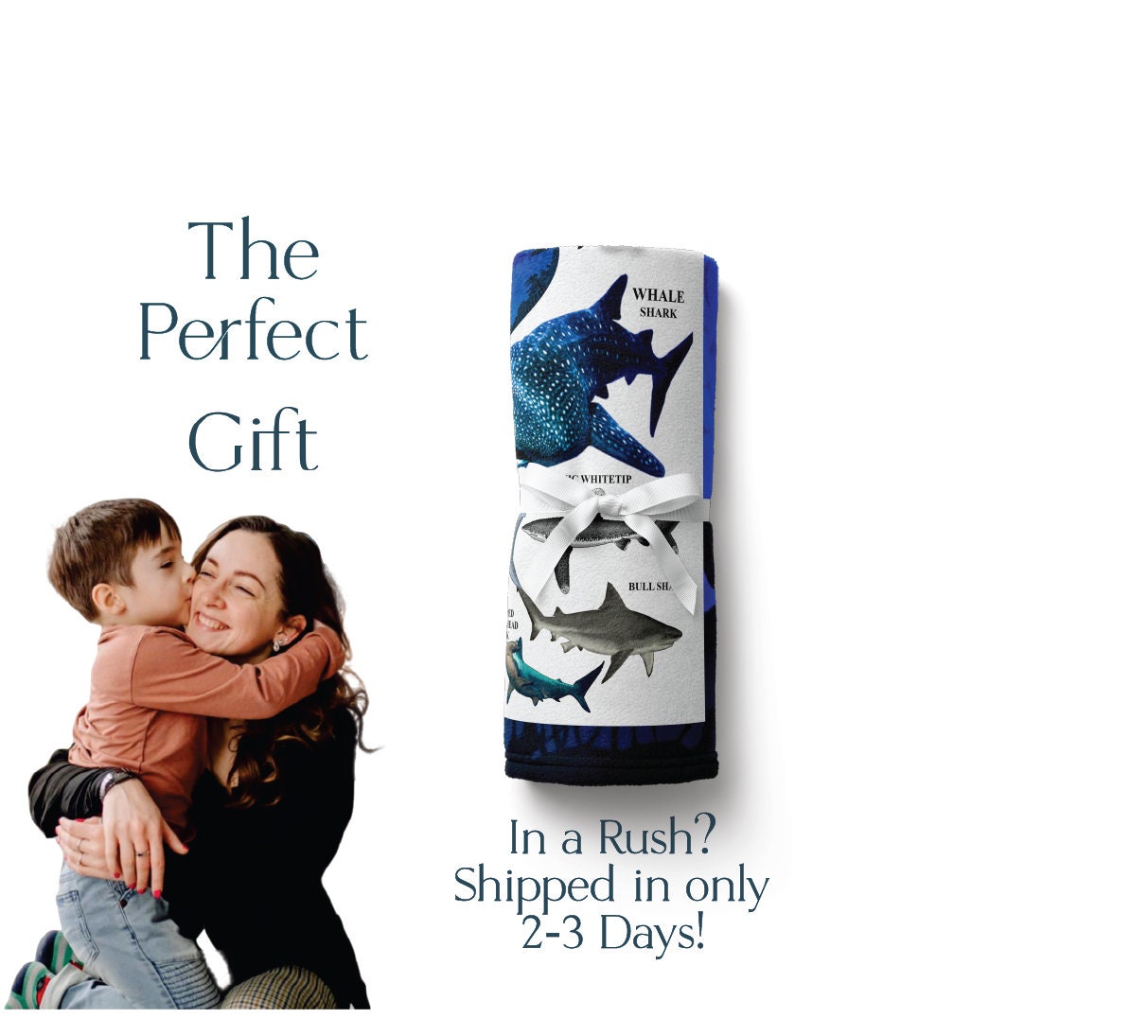 Shark Gifts for Kids Personalized Shark Blanket for Kids - Etsy