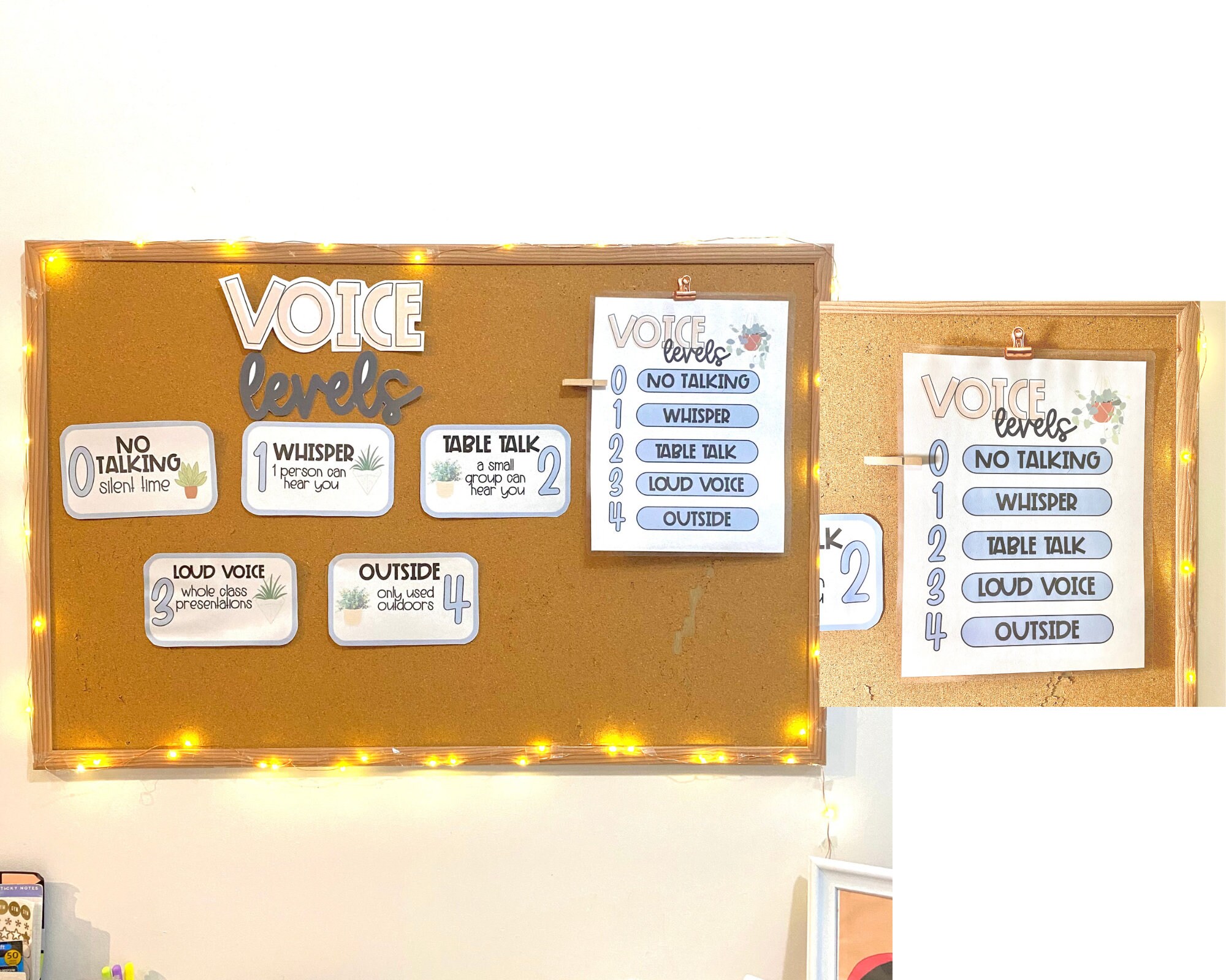 Classroom Voice Level Posters and Chart | EDITABLE Signs Soft Boho Chic ...