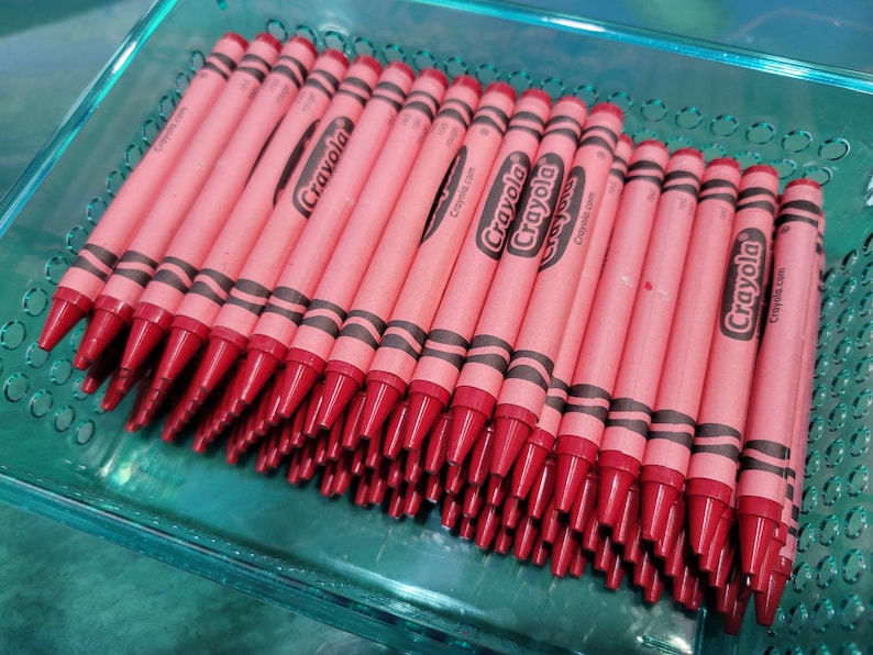 100 Bulk Red Crayola Crayons Craft Melting Crayons - Etsy