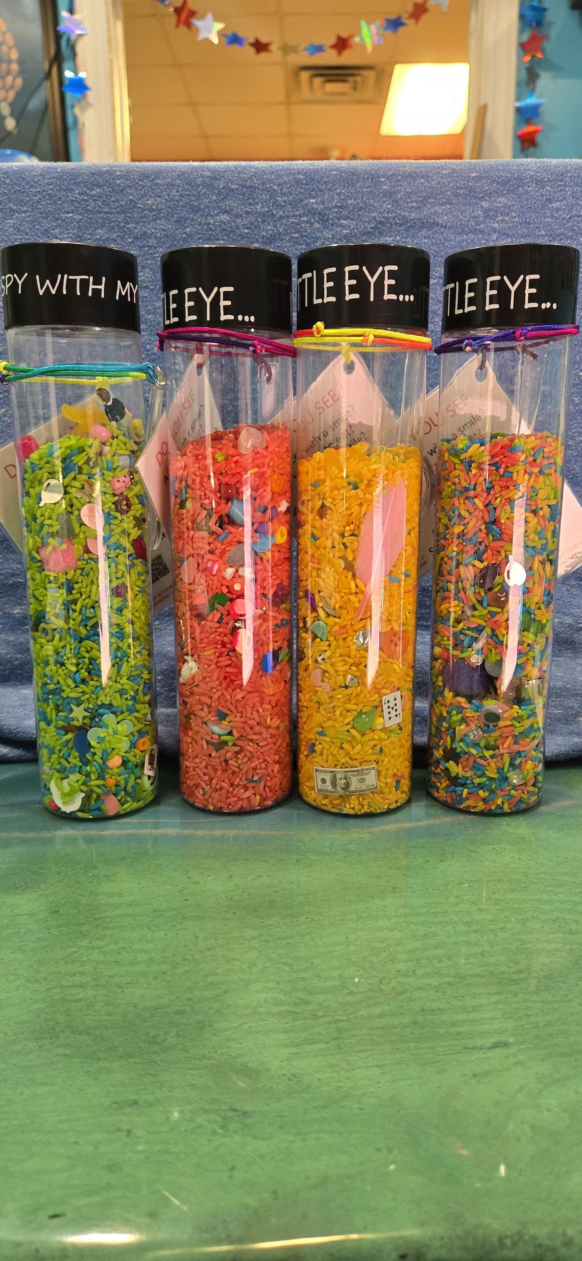 Ispy Treasure Hunting Seek and Find Travel Game, Calm Down Jar, Sensory ...