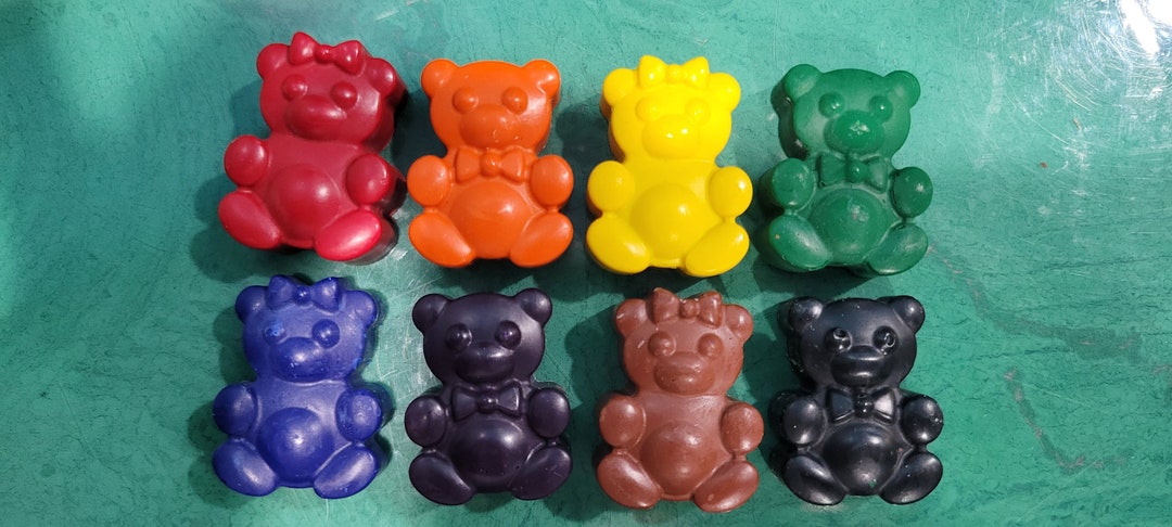 Teddy Bear Shaped *SCENTED* Crayons - Gift - Stocking Stuffer - Scented ...