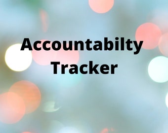 Accountability Tracker - Etsy