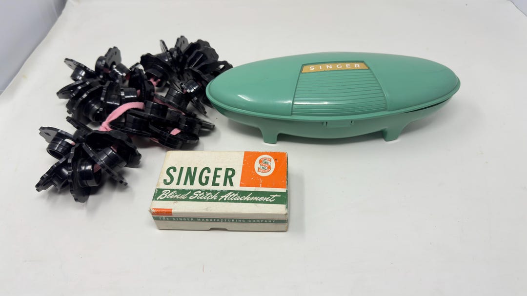 Singer Sewing Machine Parts Blind Stitch Attachment • Buttonholer • 27 ...