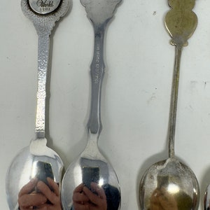 Set of 6 Collector Spoons Hong Kong • Singapore • Africa • 3.5"-4.75 ...