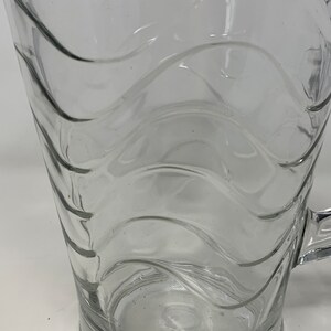 Libby Glass 'crisa' Swirled Wavy Glass Pitcher Vintage 1970's - Etsy
