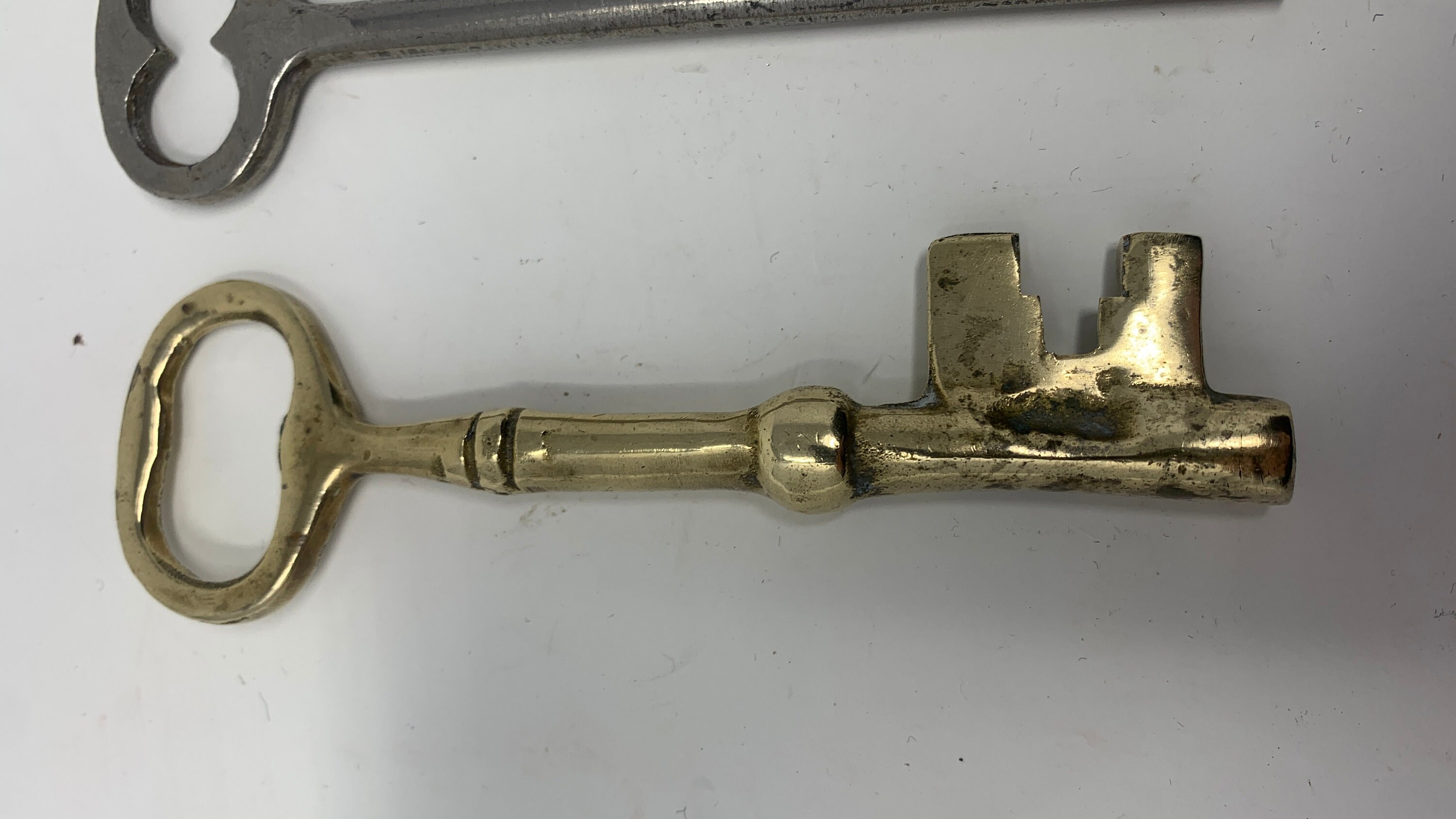 Set of 6 Antique Large Door Keys Brass and Steel - Etsy