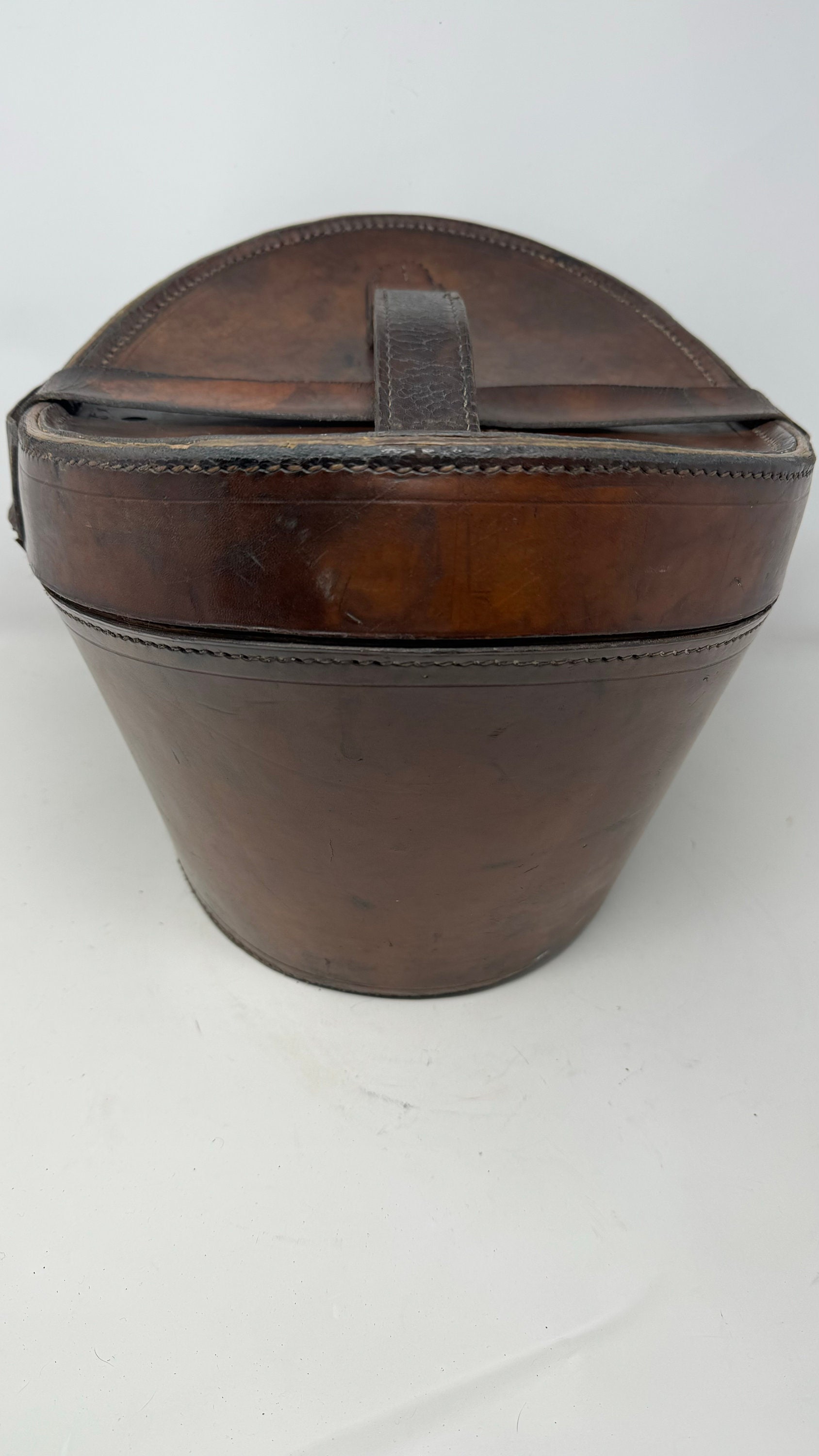 Victorian Leather Top Hat Box With Origibal Straps. - Etsy