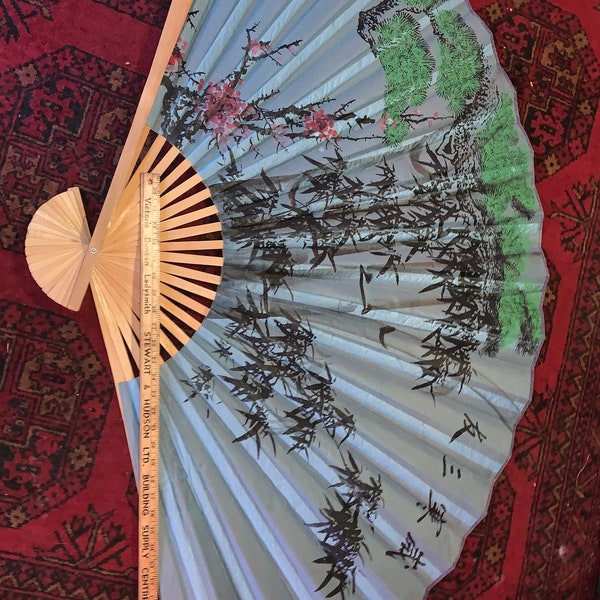 Hand Painted Fan - Etsy