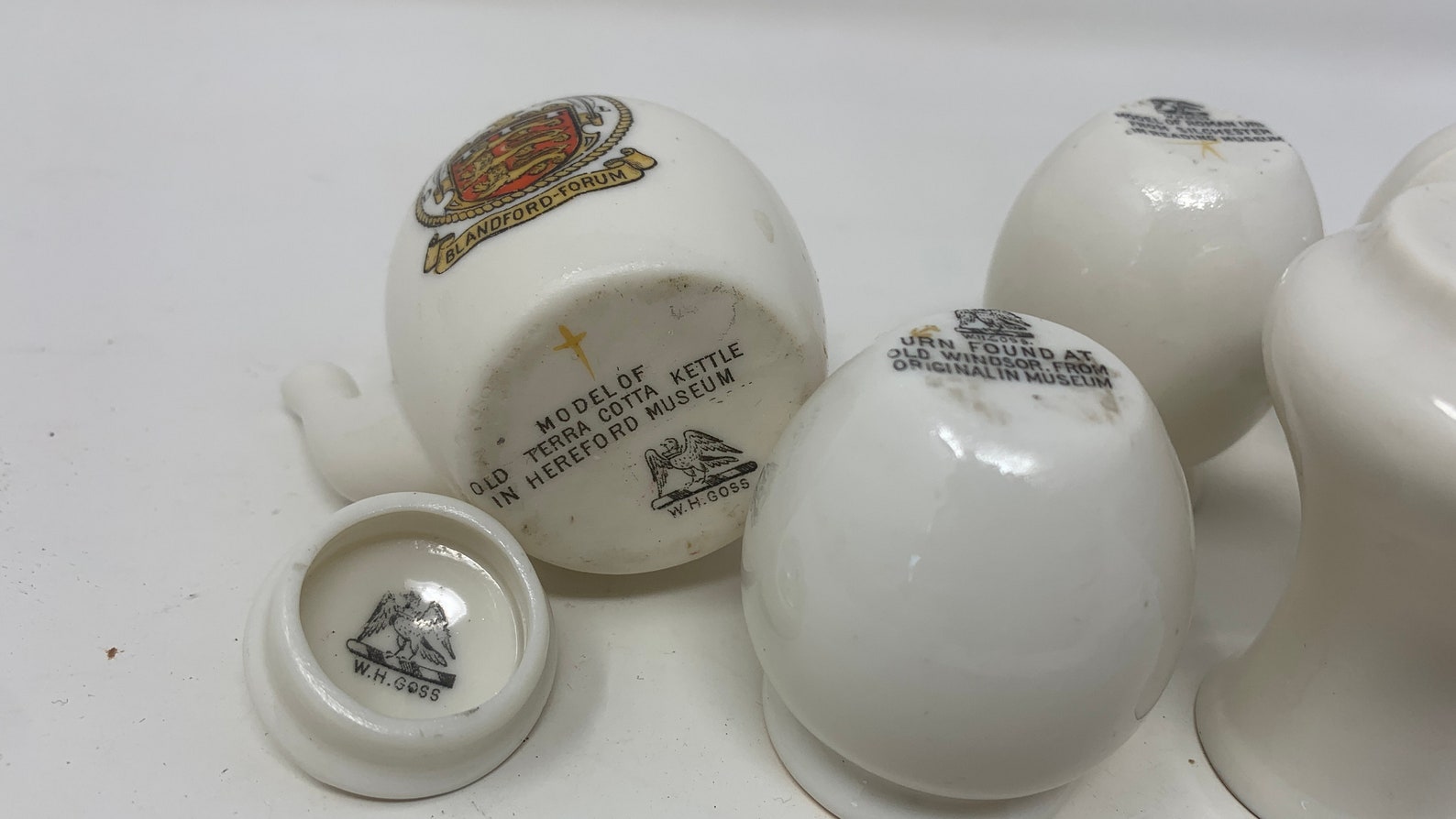 Set of 11 W.H. Goss Small English Crested Ware - Etsy