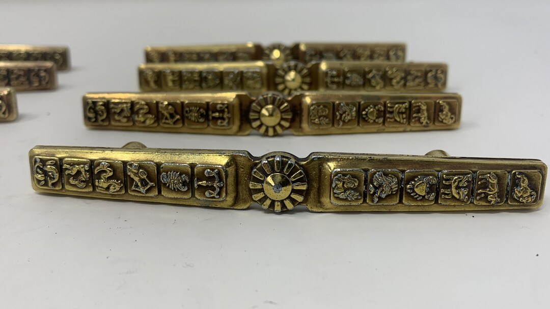 Vintage Ajax Zodiac Astrological Symbols Drawer Pulls Set of 8 - Etsy