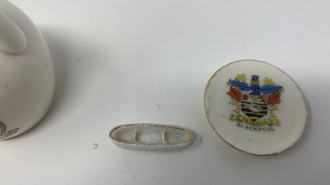 Set of 11 W.H. Goss Small English Crested Ware - Etsy