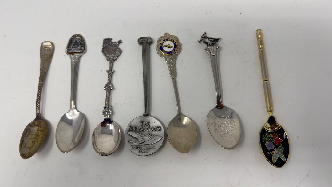 Set of 7 Collector Spoons USA Unique and Special - Etsy