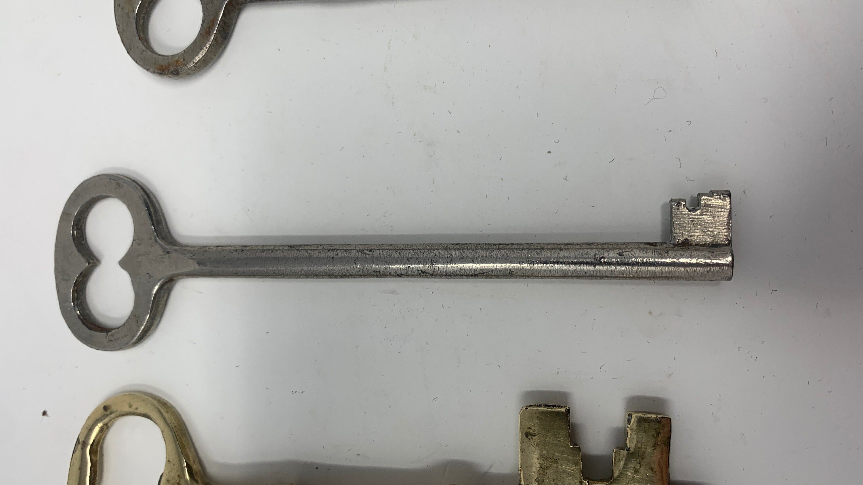 Set of 6 Antique Large Door Keys Brass and Steel - Etsy