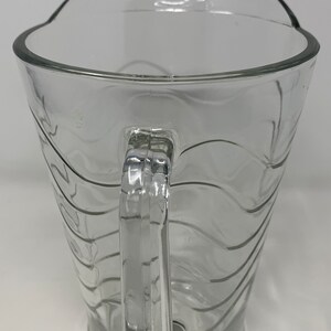 Libby Glass 'crisa' Swirled Wavy Glass Pitcher Vintage 1970's - Etsy