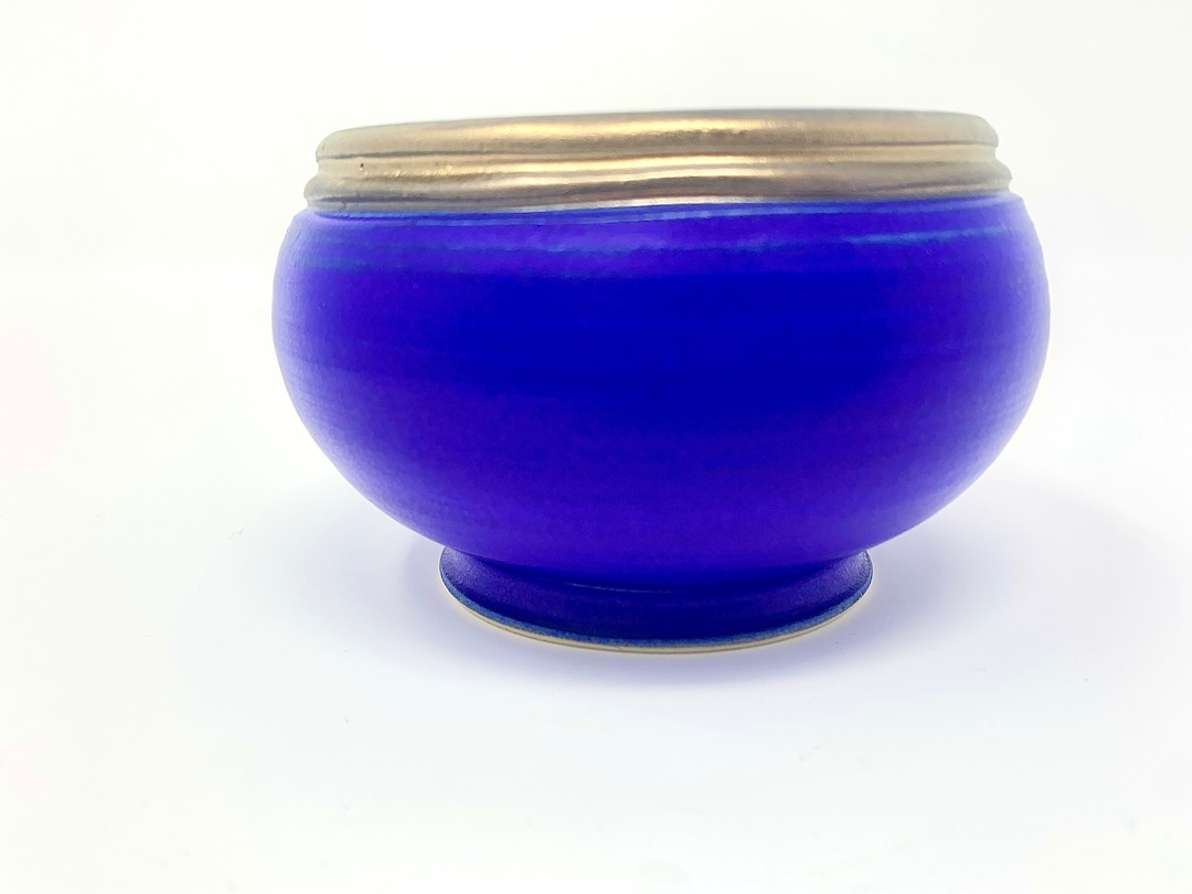 Vintage Jonathan Bullock Canadian Studio Artist Blue Bowl - Etsy