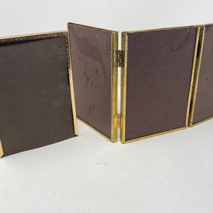 2 Pairs of MCM Brass Frames 5" by 7" One Double and One Triple - Etsy