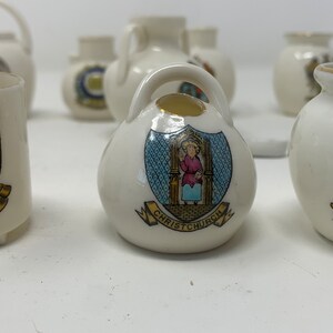Set of 11 W.H. Goss Small English Crested Ware - Etsy