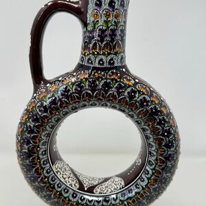 Vintage Turkish Hittite Wine Decanter Avanos Turkey Venessa Ceramic ...