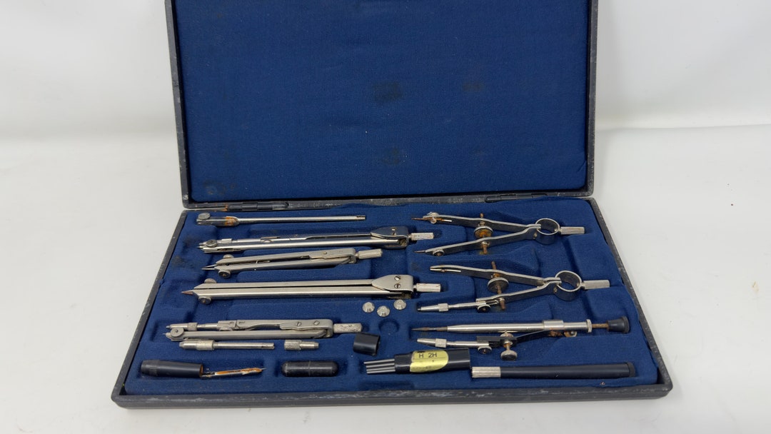 Vintage Drafting Tool Set - Etsy