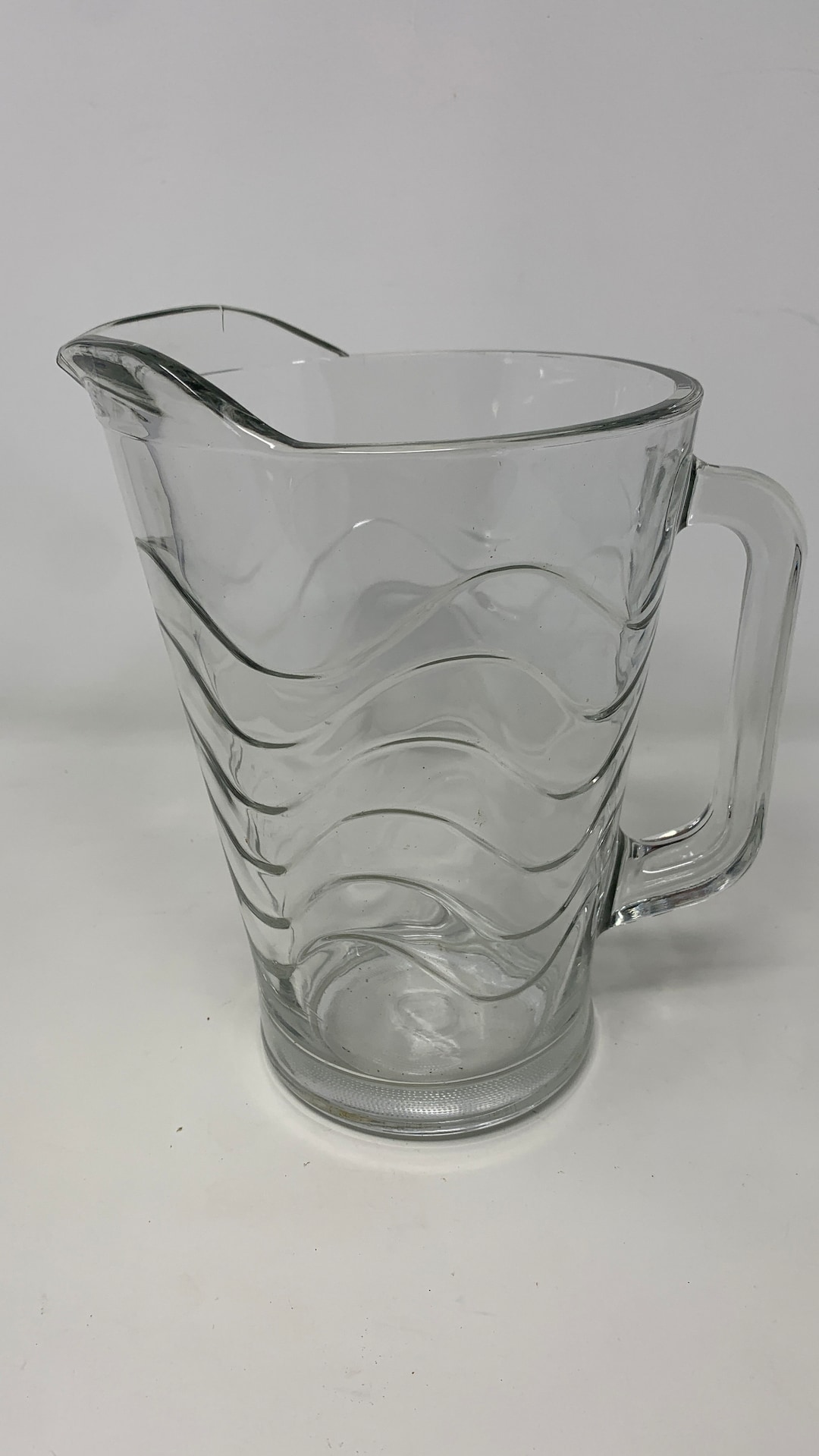 Libby Glass 'crisa' Swirled Wavy Glass Pitcher Vintage 1970's - Etsy