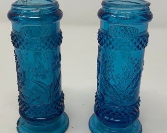 Blue Glass Salt Shaker - Etsy
