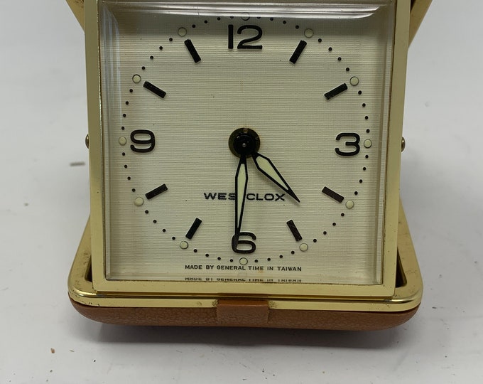 Vintage Westclox Travel Clock Made in Taiwan - Etsy