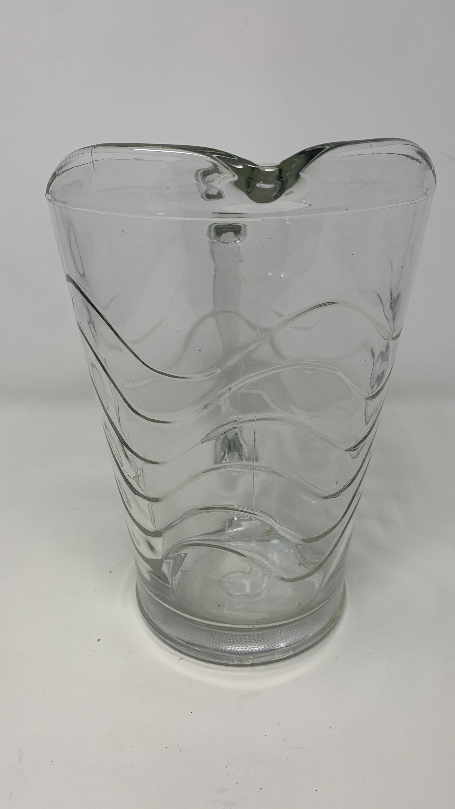 Libby Glass 'crisa' Swirled Wavy Glass Pitcher Vintage 1970's - Etsy