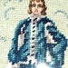 2 Framed Matted Needlepoint Pinkie and Blue Boy - Etsy
