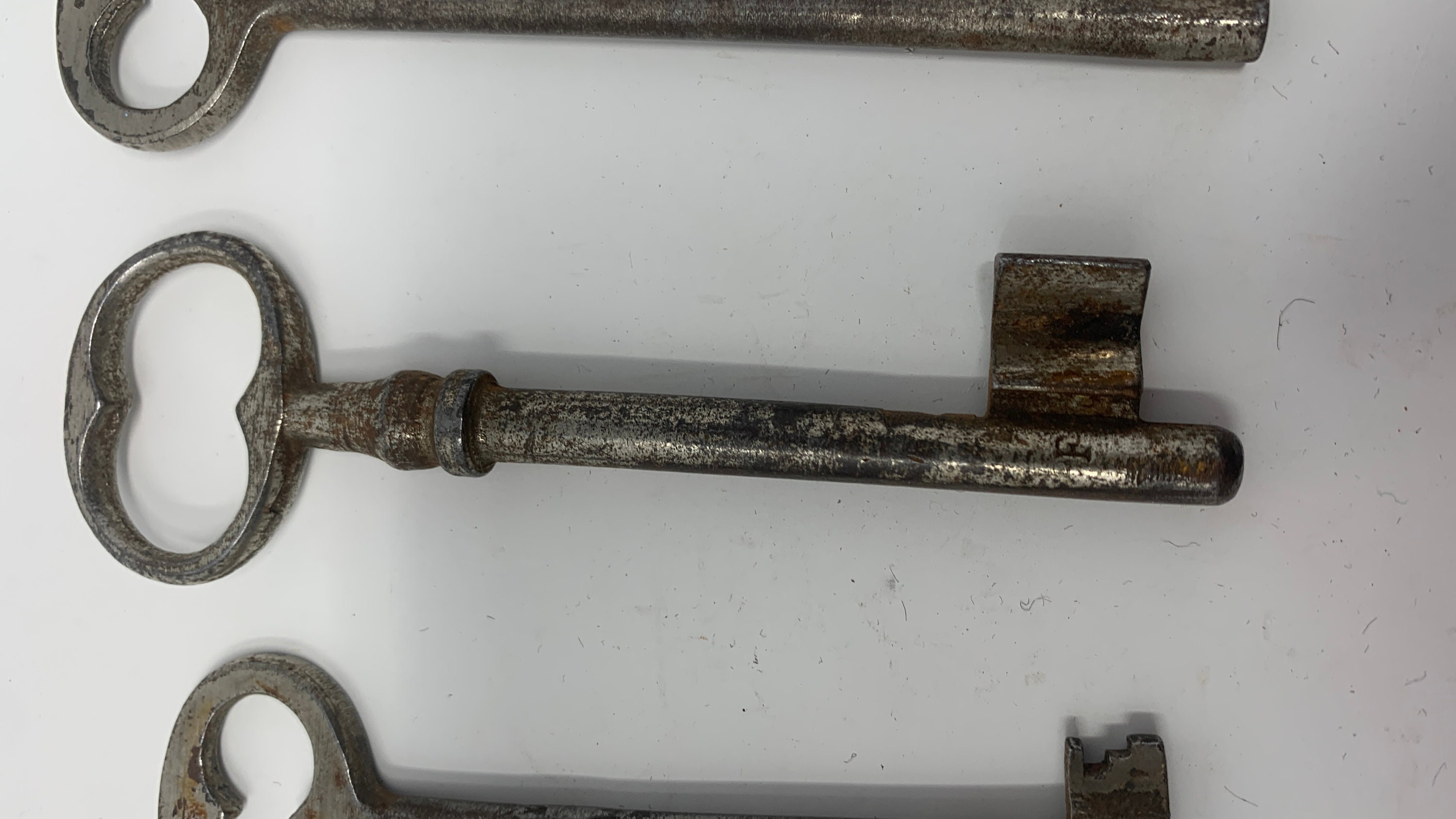 Set of 6 Antique Large Door Keys Brass and Steel - Etsy