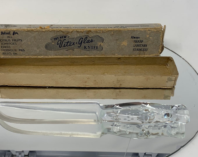 Vitez-glas USA 1930's Glass Knife Vintage in Box - Etsy