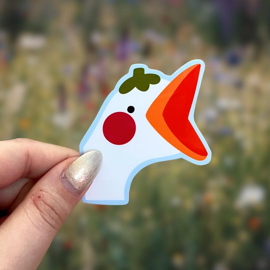Honking Goose Sticker | Cute Happy Goose Berry Sticker | Water ...