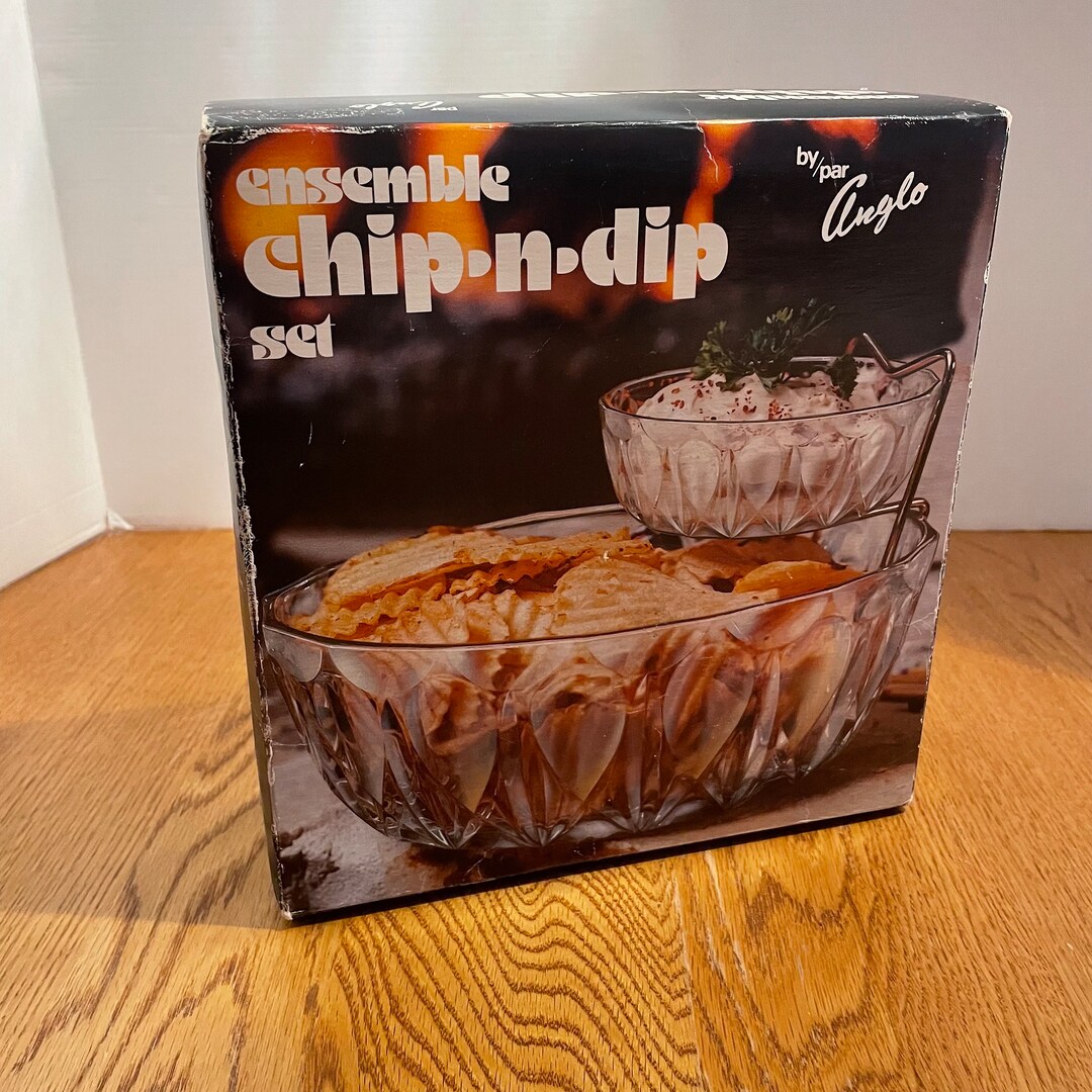 Vintage Ensemble Chips & Dip Set by Anglo in Original Box - Etsy