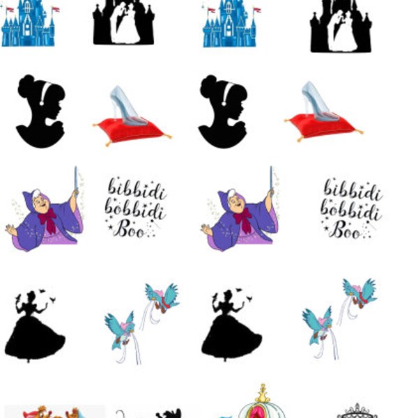 Cinderella Decals - Etsy