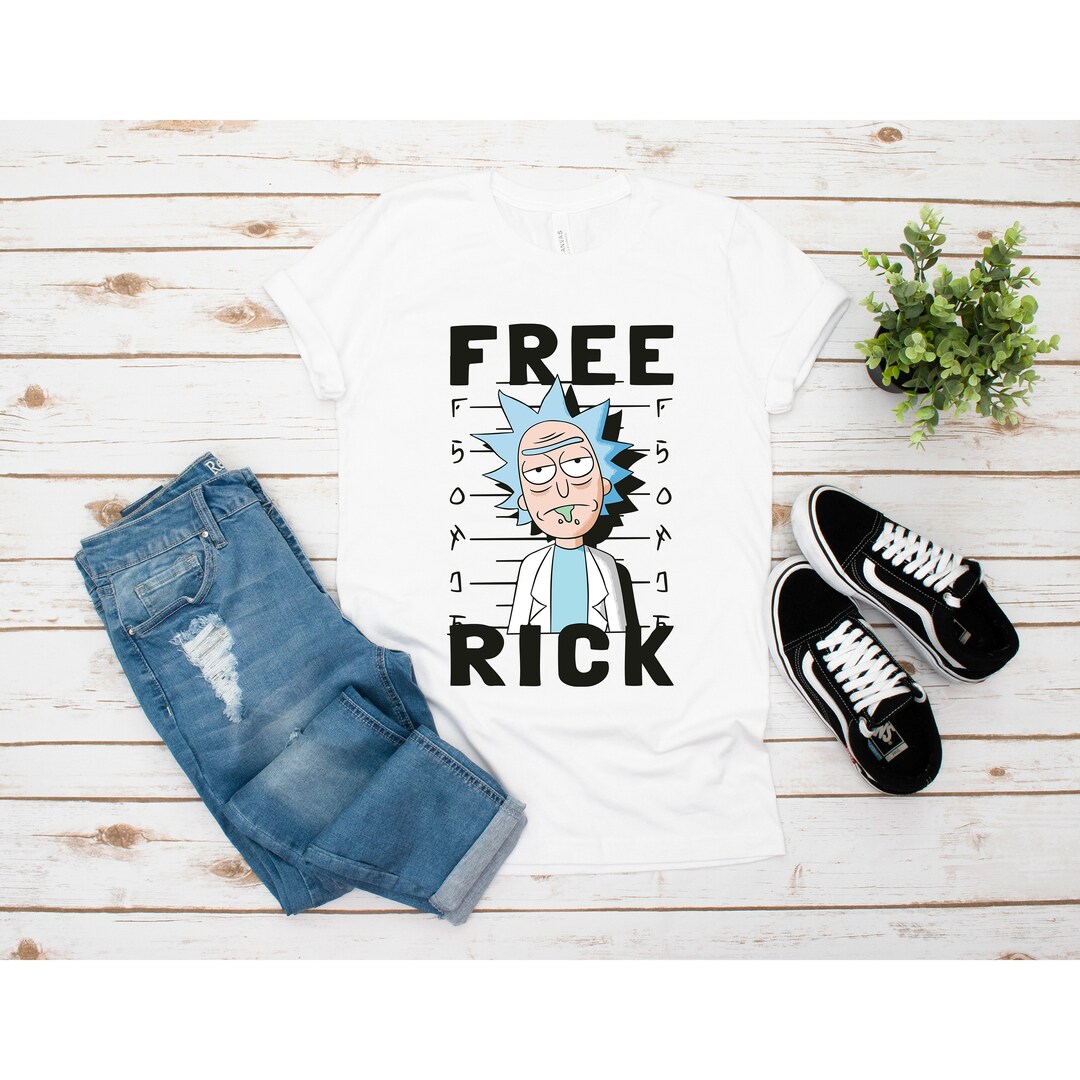 Free Rick T Shirt, Rick and M0rty T Shirt, Anime T Shirt, Unisex T ...