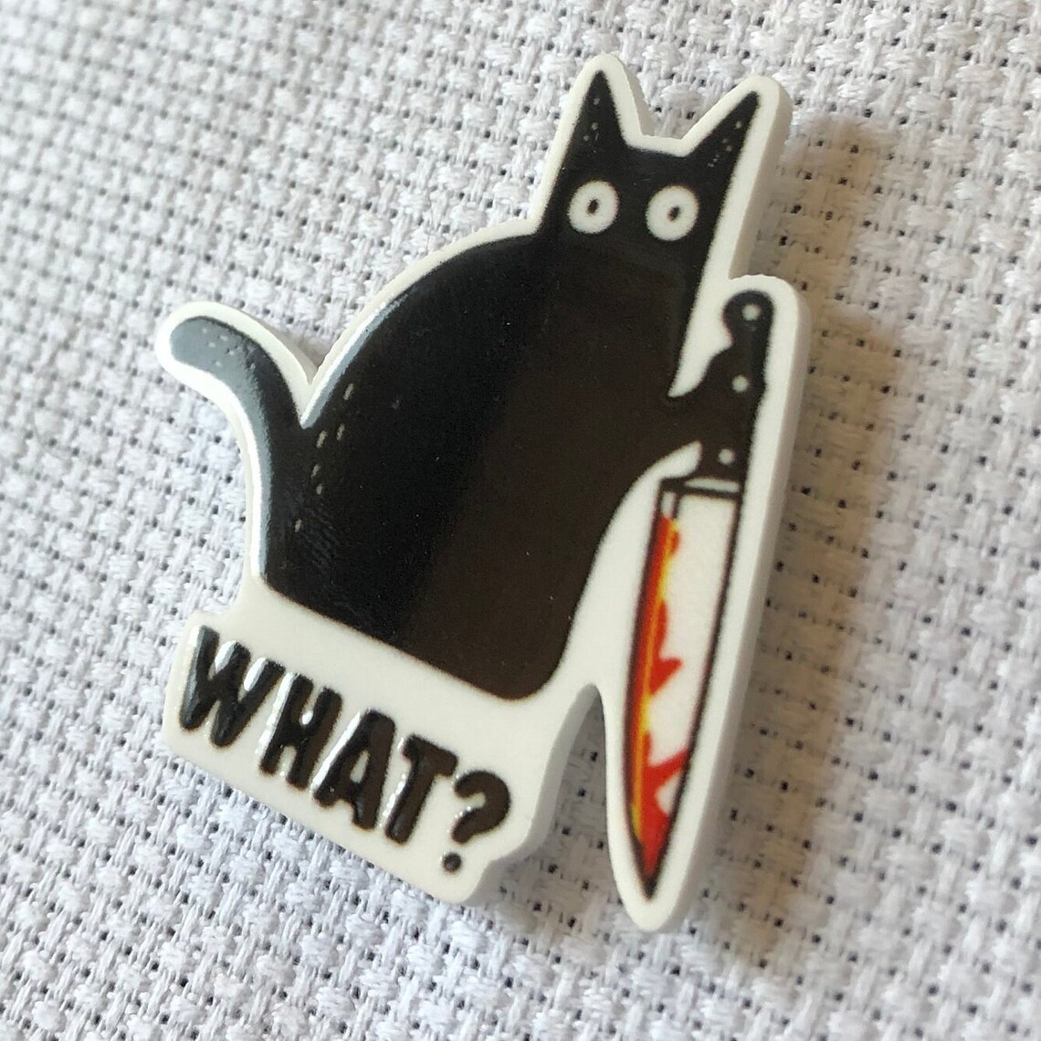 What Stabby Kitty Cross Stitch Embroidery and Planner - Etsy