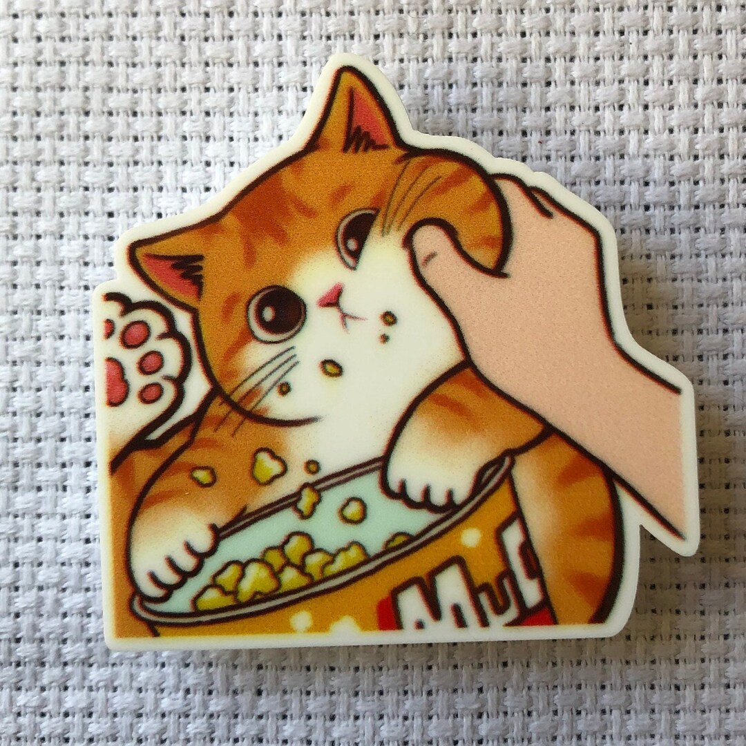 Chunky Cheeky Kitty, Cross Stitch, Embroidery and Planner Accessory ...