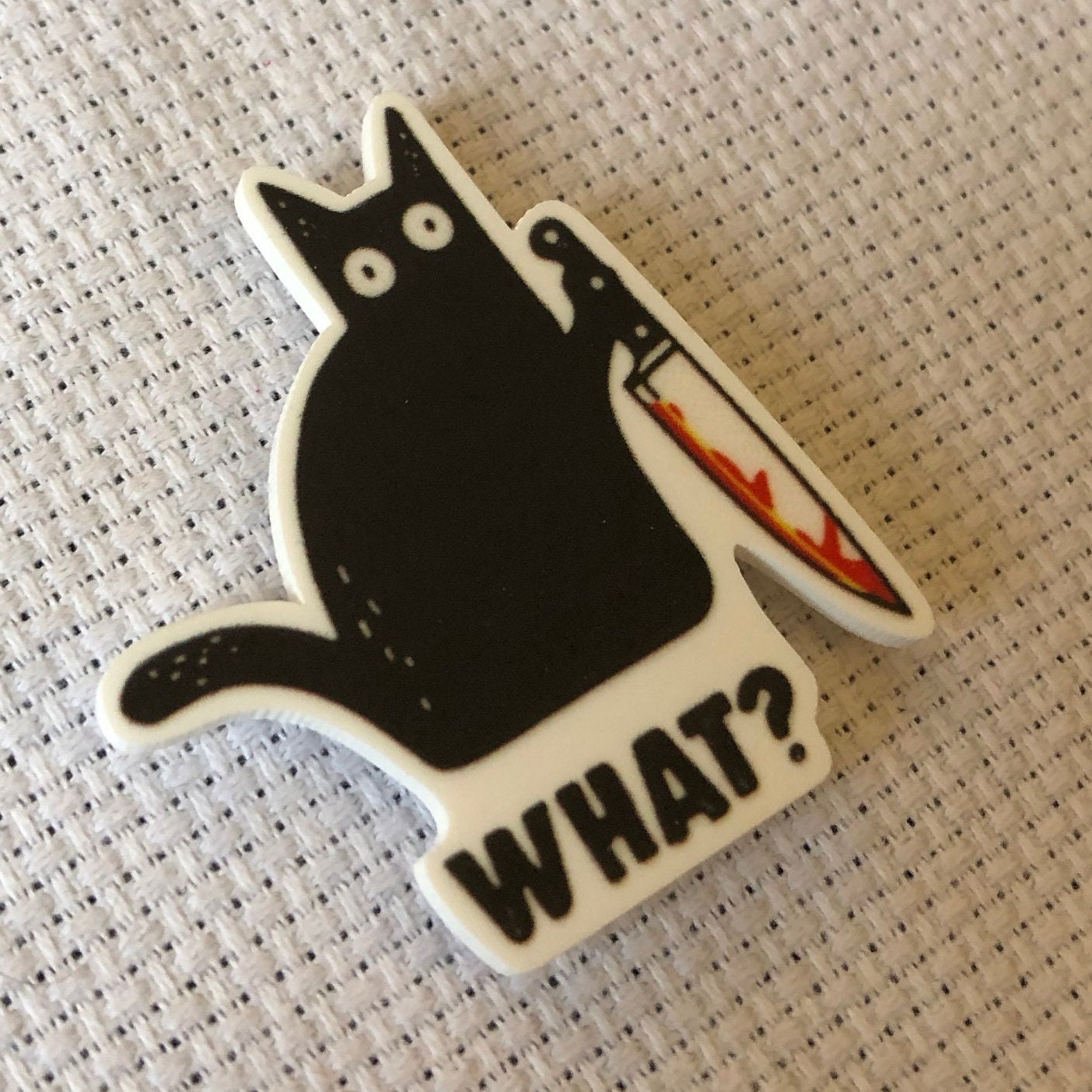 What Stabby Kitty Cross Stitch Embroidery and Planner - Etsy