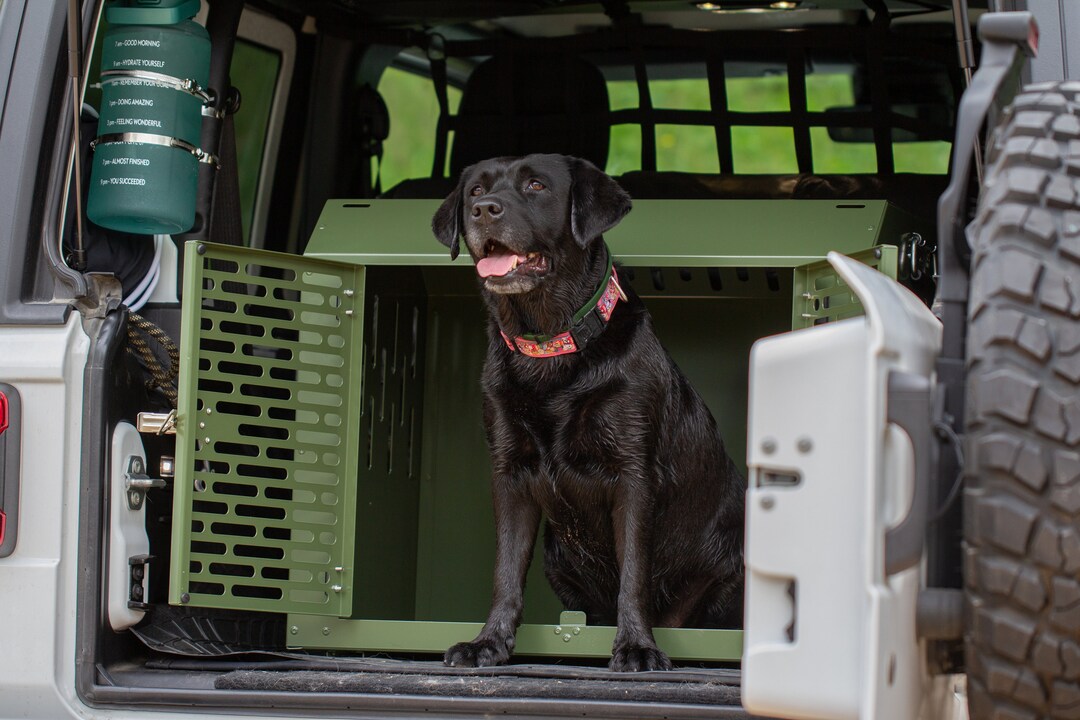 Aluminum Dog Car Carrier Customizable Aluminum Kennel Custom - Etsy