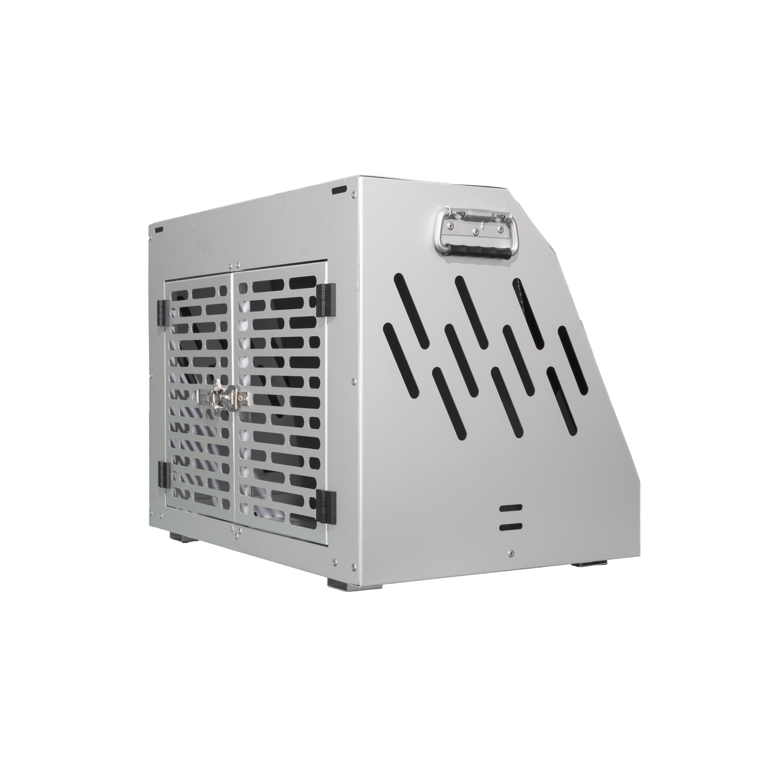 Aluminum Dog Car Carrier, Customizable Aluminum Kennel, Custom Dog ...