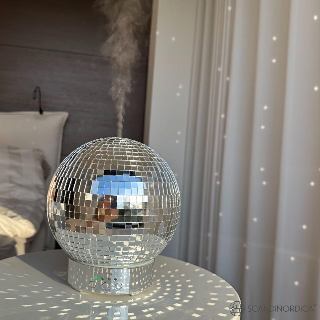 Disco Ball Diffuser Speaker: Large Rotating Aromatherapy Diffuser ...
