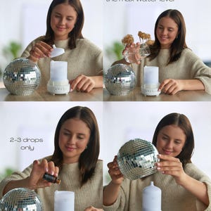 Disco Ball Diffuser Spinning | Cute Aromatherapy Diffuser and ...