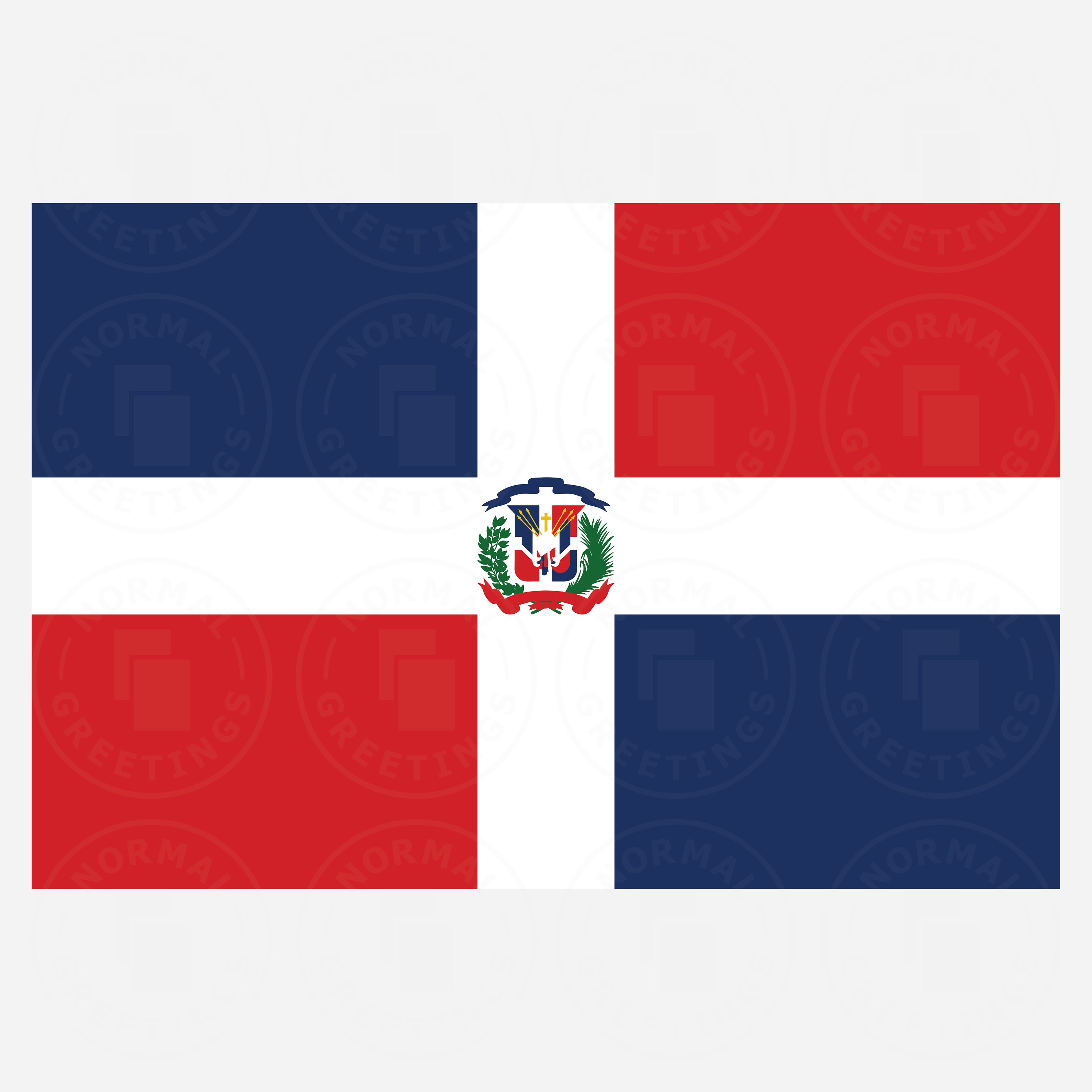 Dominican Republic Flag SVG File Bandera Dominicana Minimalist Simple ...
