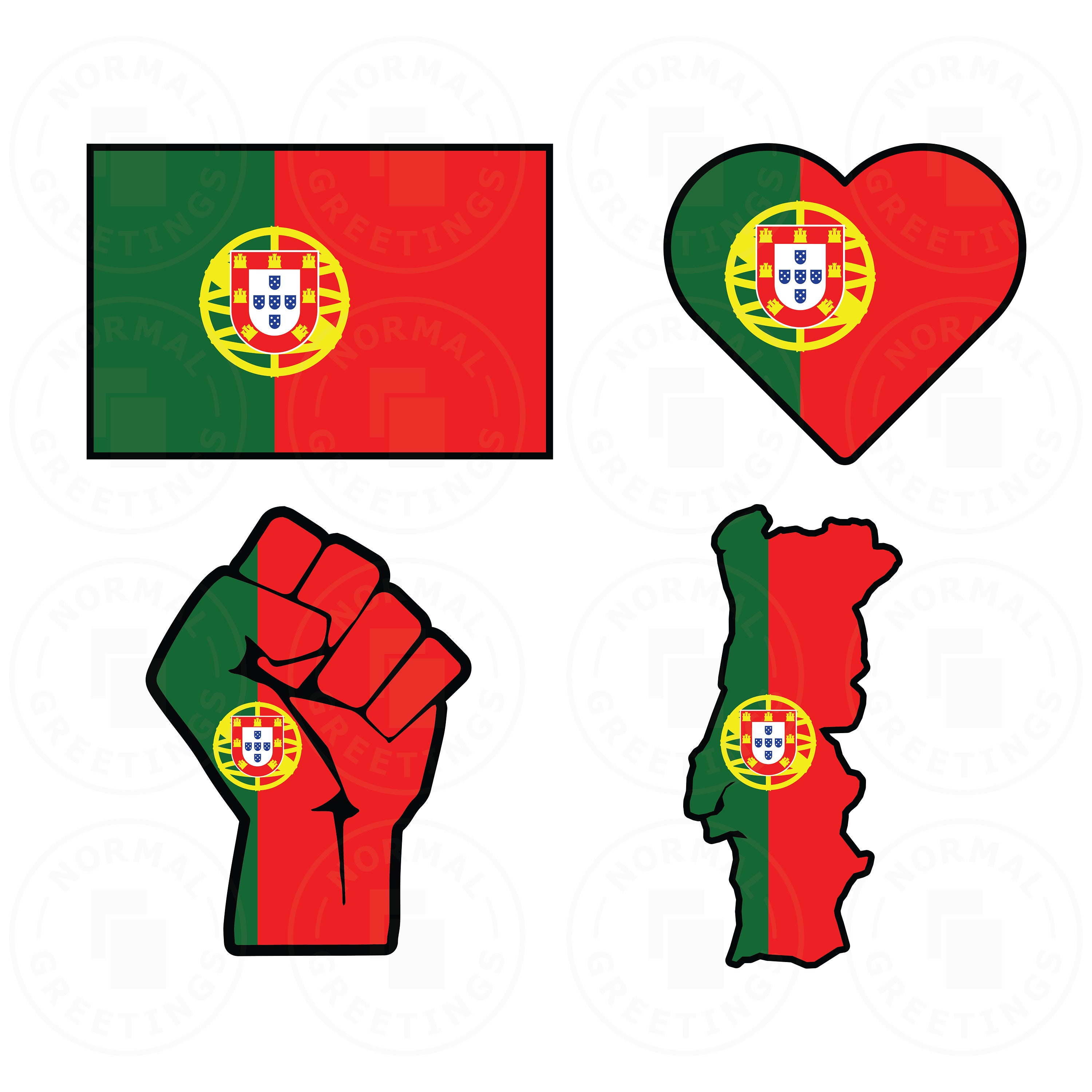 Portugal SVG PNG Bundle Portuguese Flag Portuguese Pride | Etsy