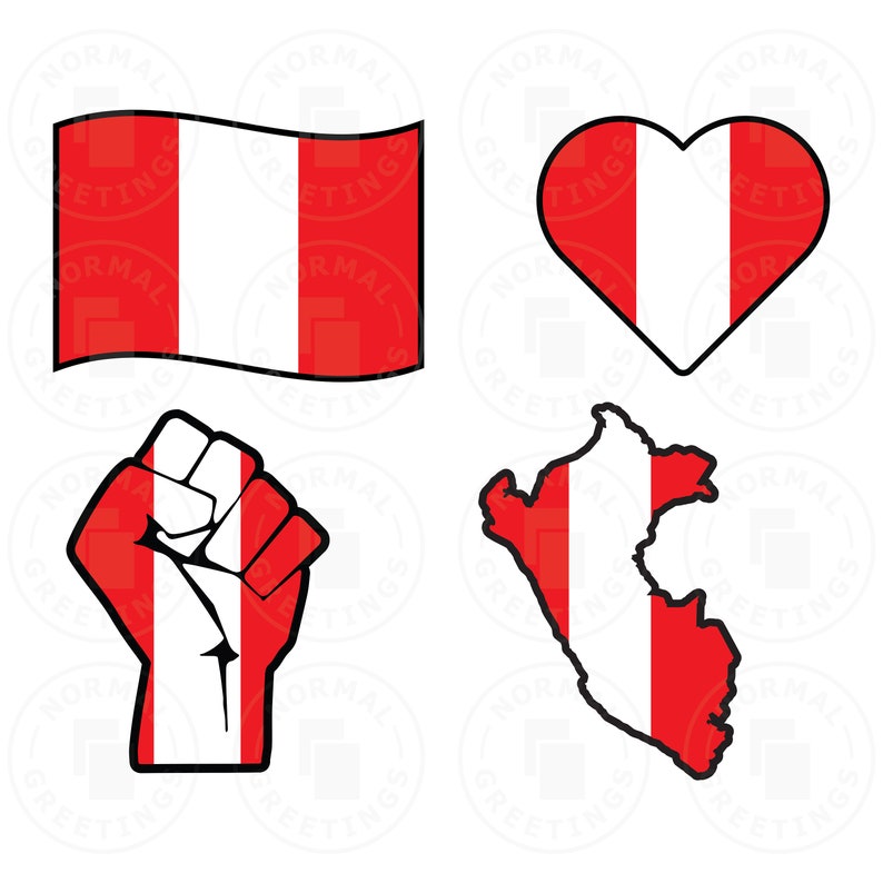 Peru SVG PNG Bundle Peruvian Flag Bandera Peruana Cricut Files - Etsy