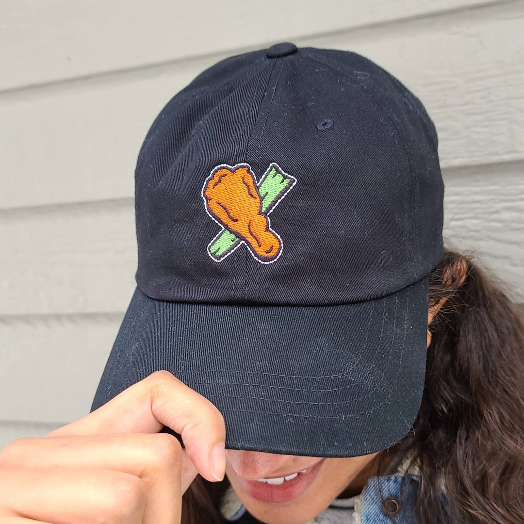 Buffalo Chicken Wing & Celery Hat | Buffalo New York Baseball Cap - Etsy