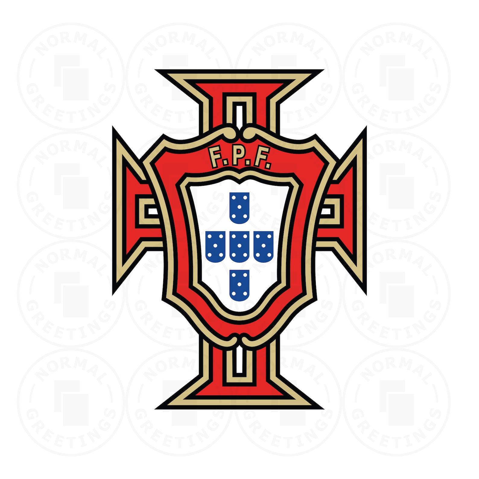 Portugal National Football Team Crest SVG PNG Portuguese Pride Europe ...