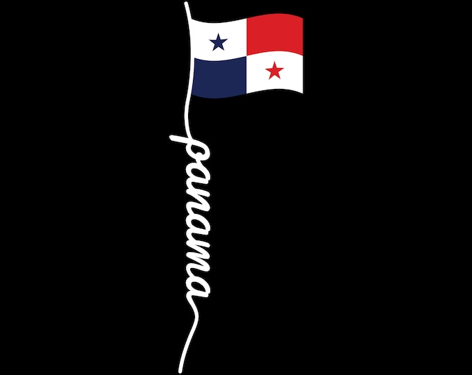 Panama Flag Panamanian Vector .eps, .dxf, .svg .png. Vinyl Cutter Ready ...