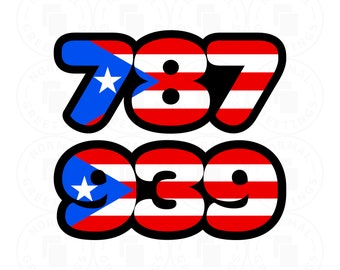 939 Area Code Svg - Etsy