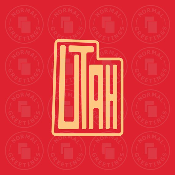 Utah State Shape Outline SVG Cricut Files Cut Files Salt Lake - Etsy France